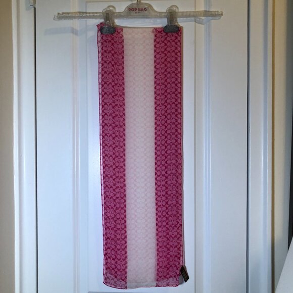 Coach | Accessories | Coach Redpink Scarf | Poshmark